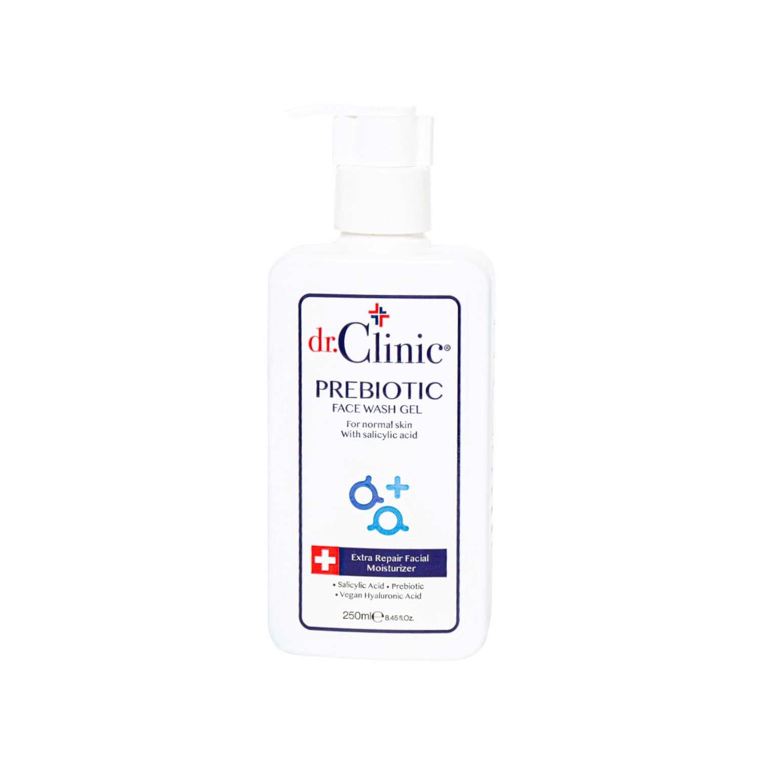 Prebiotic Face Wash Gel With Salicylic Acid For Normal Skin (Dark Blue